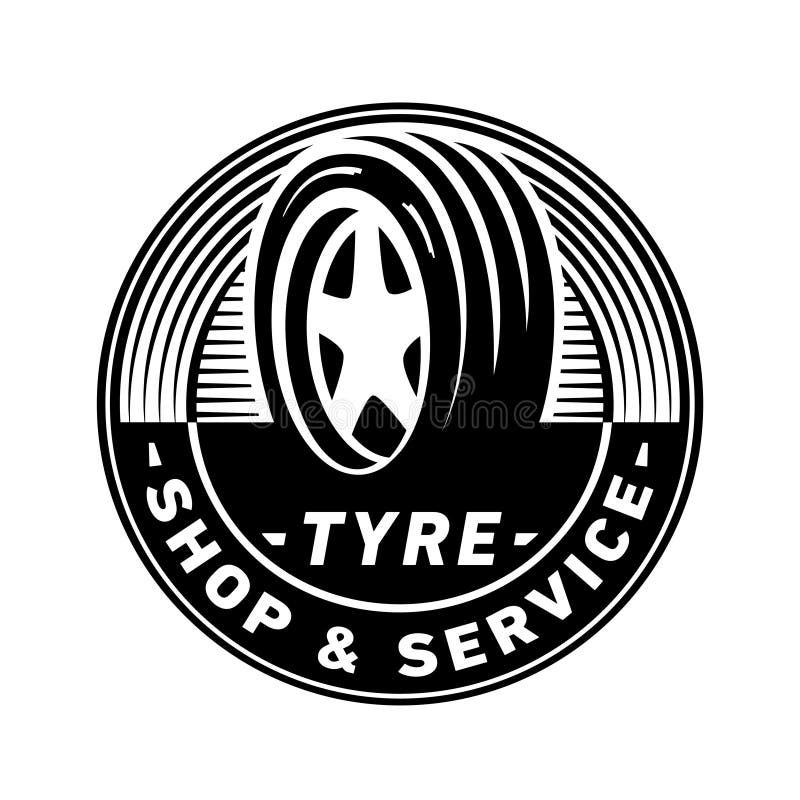 Tyre Center Shop And Service Design Template Tire Center Logo Vector