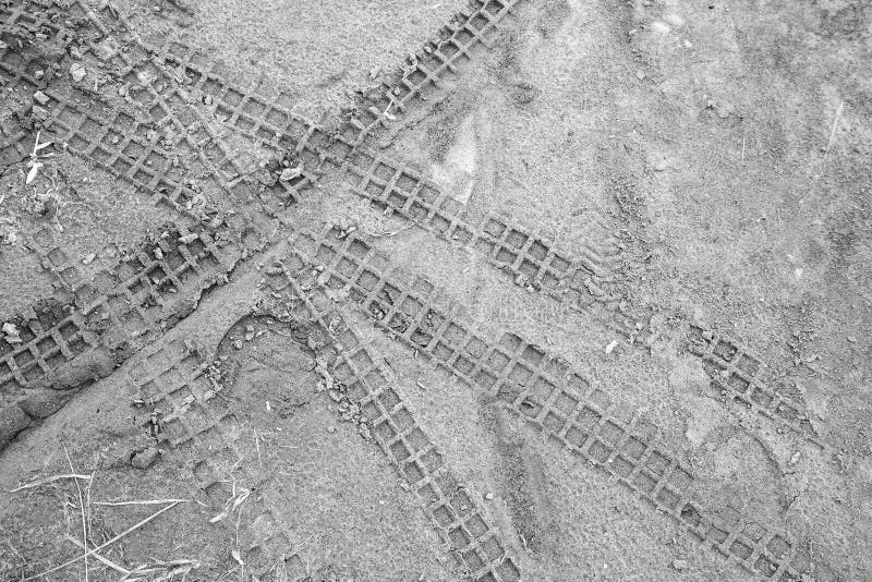 Tire marks on the ground stock image. Image of terrain - 94646423