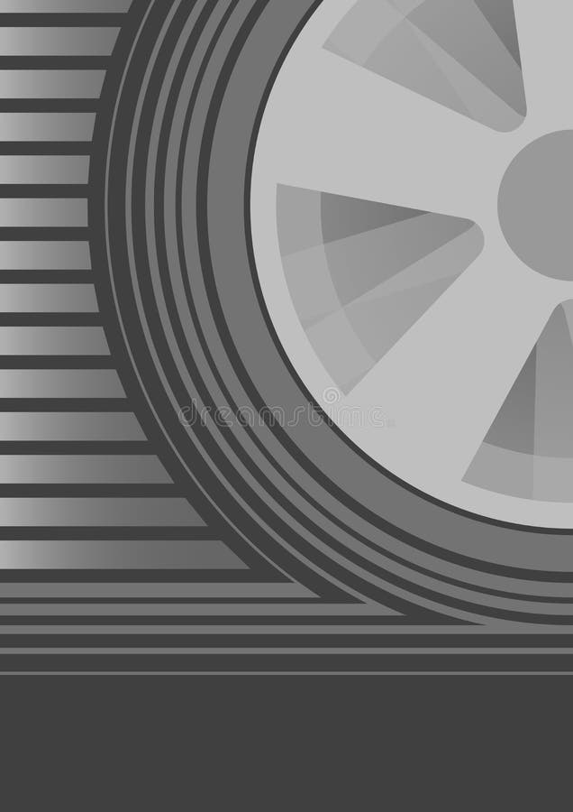 Wheel in Motion, Rotating. Abstract Illustration of Car Wheel. Stock ...