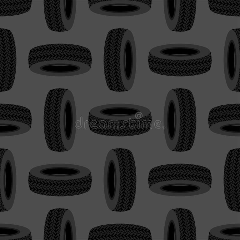 Tire Pattern Seamless. Car Rubber Tyre Background Stock Vector ...