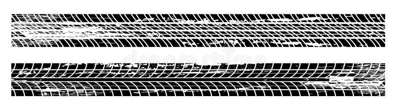 Collection Traces of Tires Black and White. Black Tire Tracks on White ...