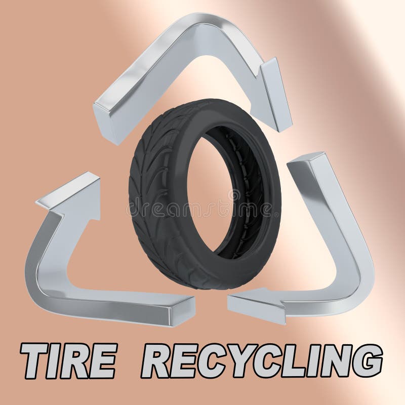 Recycling Business, Container and Tires Stock Image - Image of ...