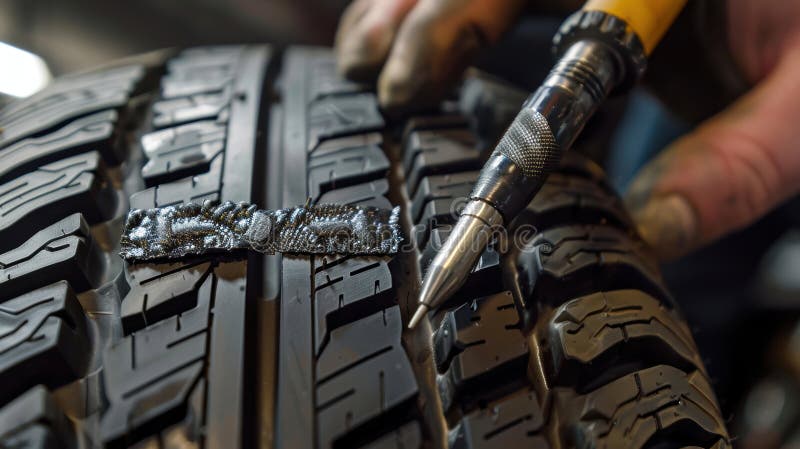 Tire Repair Process in Workshop: Applying Patch for Maintenance and ...