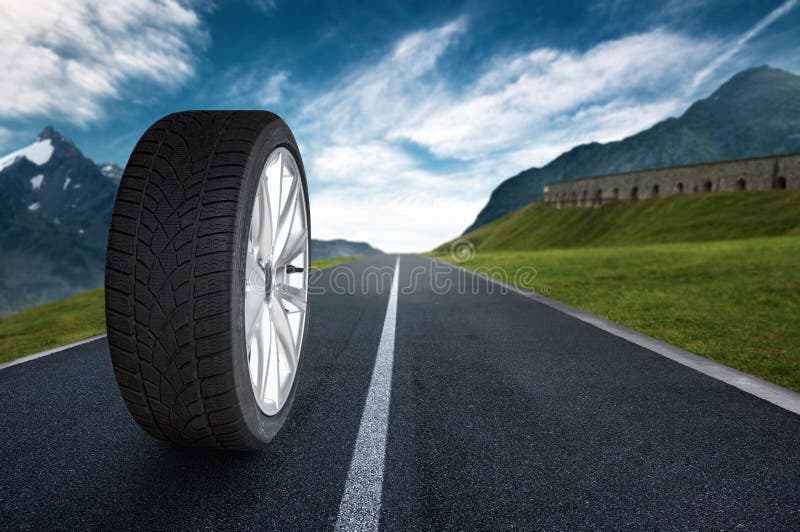 Tire stock image. Image of automobile, summer, depth - 50047679