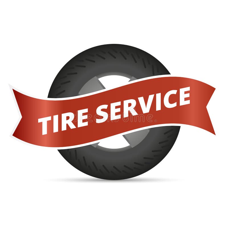 Tire service stock vector. Illustration of vehicle, sign - 59427766