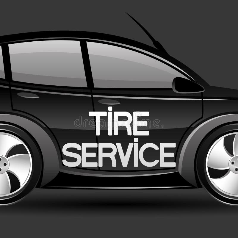 Sign tire change stock vector. Illustration of rule - 158481612