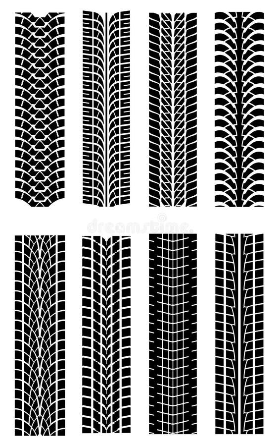 Tire tracks stock vector. Illustration of wheel, tyre - 3026340