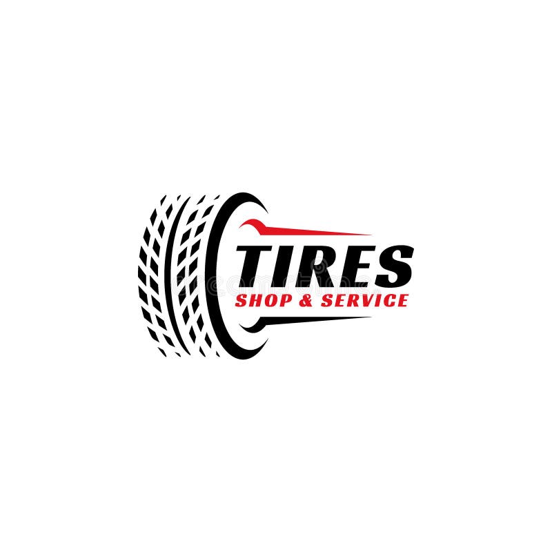 Set of Tire Icon Vector Illustration. Tire Shop Logo Design Inspiration ...