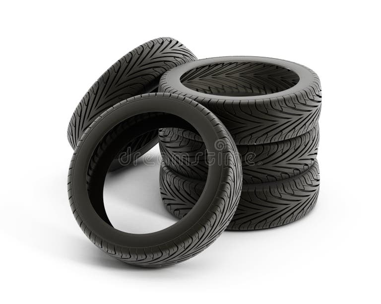 Tire stack stock illustration. Illustration of equipment - 44200809
