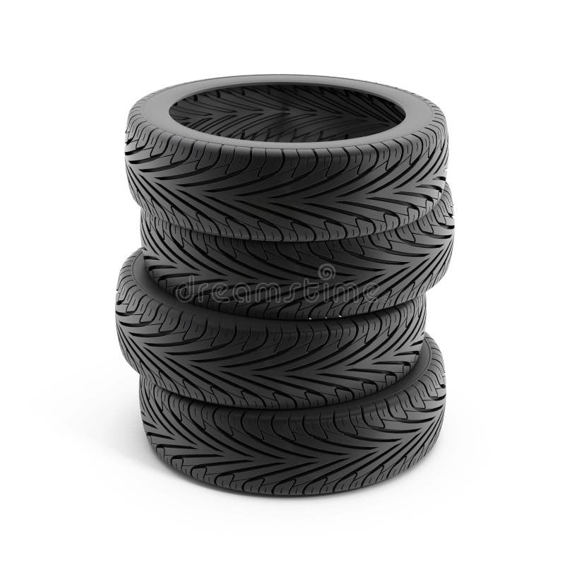 Tire Stack Background. Selective Focus with Back Light Stock ...