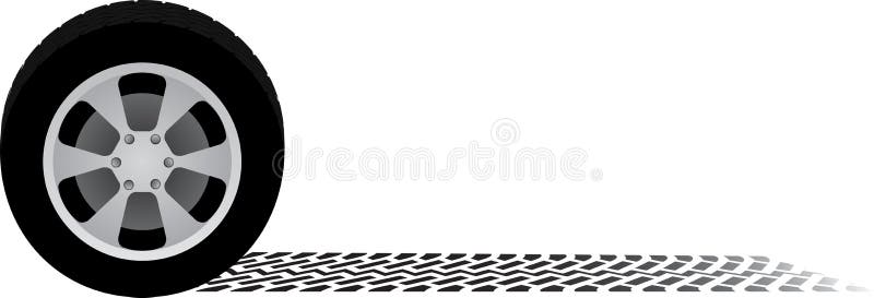 Tire Track Picture. Image: 27047955