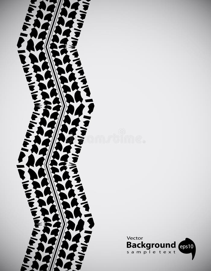 Tire Track Abstract Background Stock Illustration - Illustration of ...