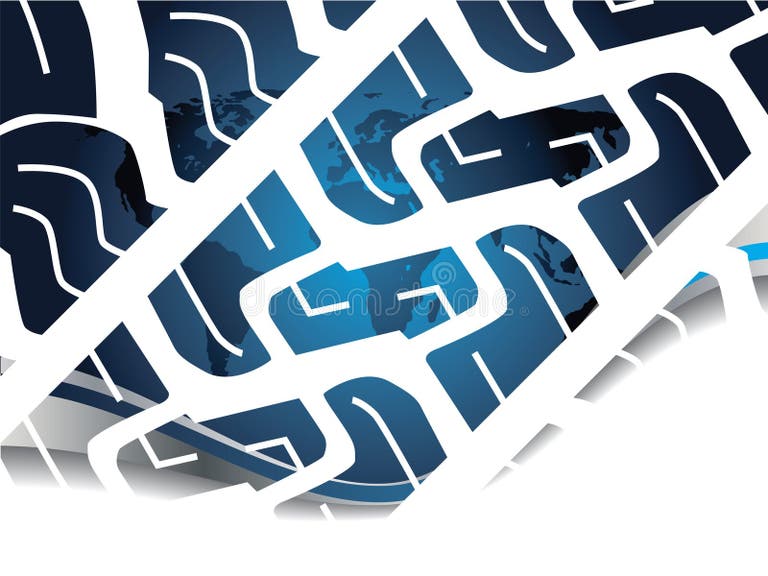 Background Blue Tire Tracks Stock Illustrations – 204 Background Blue ...