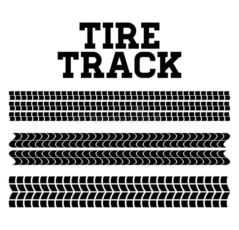 Tire track print stock vector. Illustration of track - 65250254