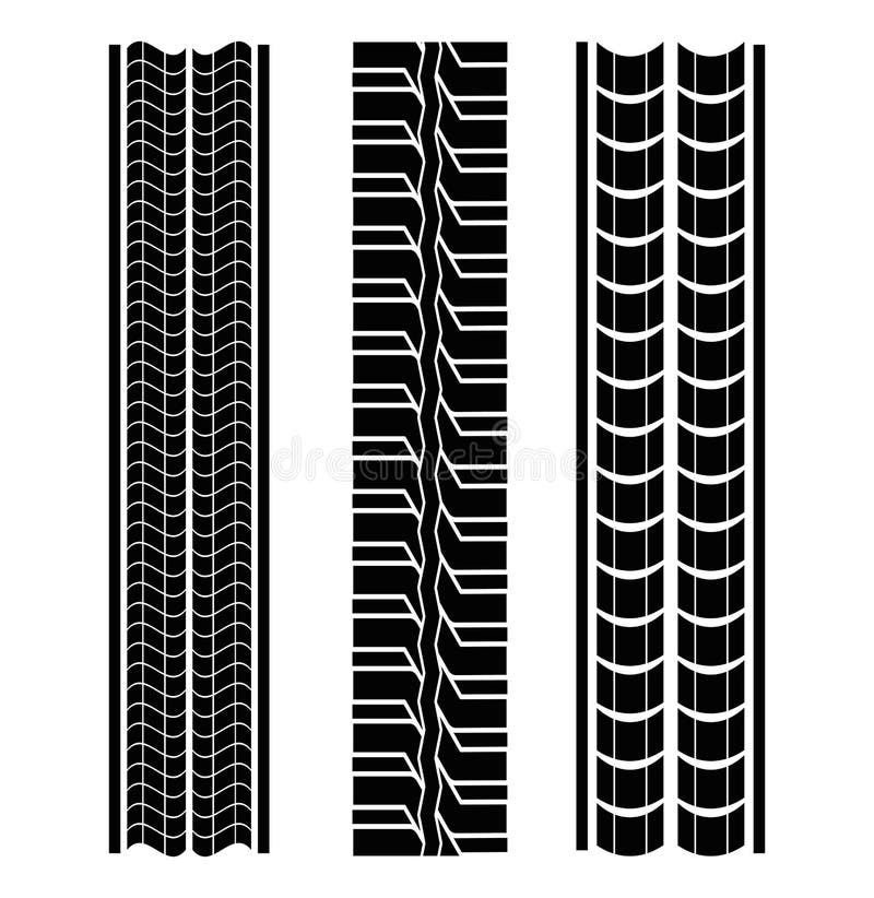 Tire track print stock vector. Illustration of element - 65250260