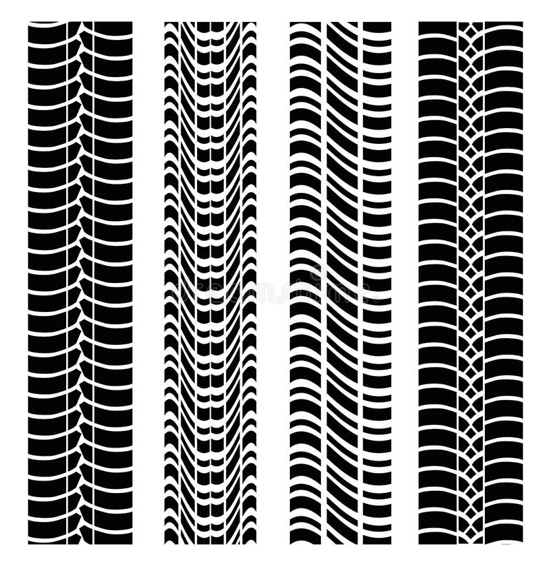 Tire track print stock vector. Illustration of street - 65250357