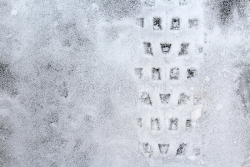 Tire Track in the Snow stock image. Image of water, texture - 66053109