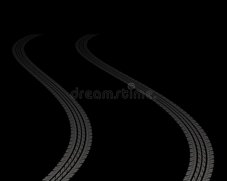 Tire Tracks Curve Stock Illustrations – 265 Tire Tracks Curve Stock ...