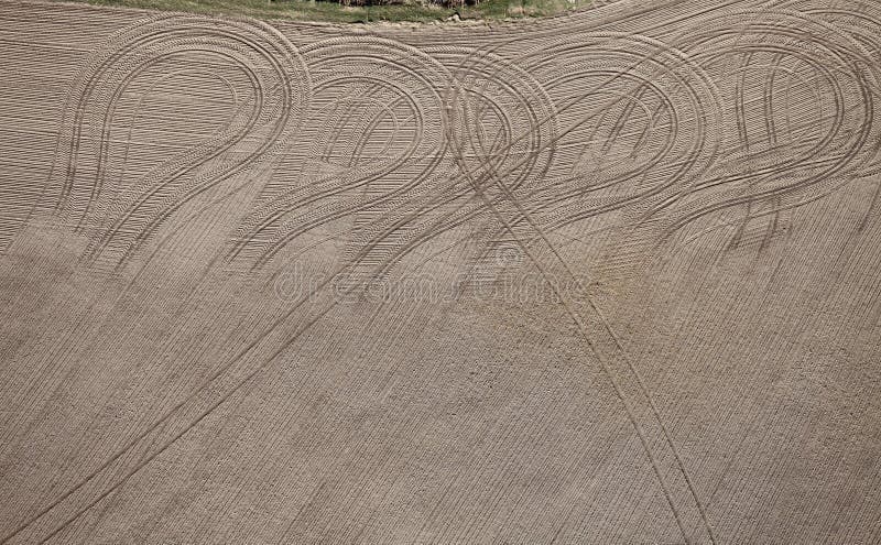 Tire Tracks in a Farm Field Stock Photo - Image of farm, plow: 162341438