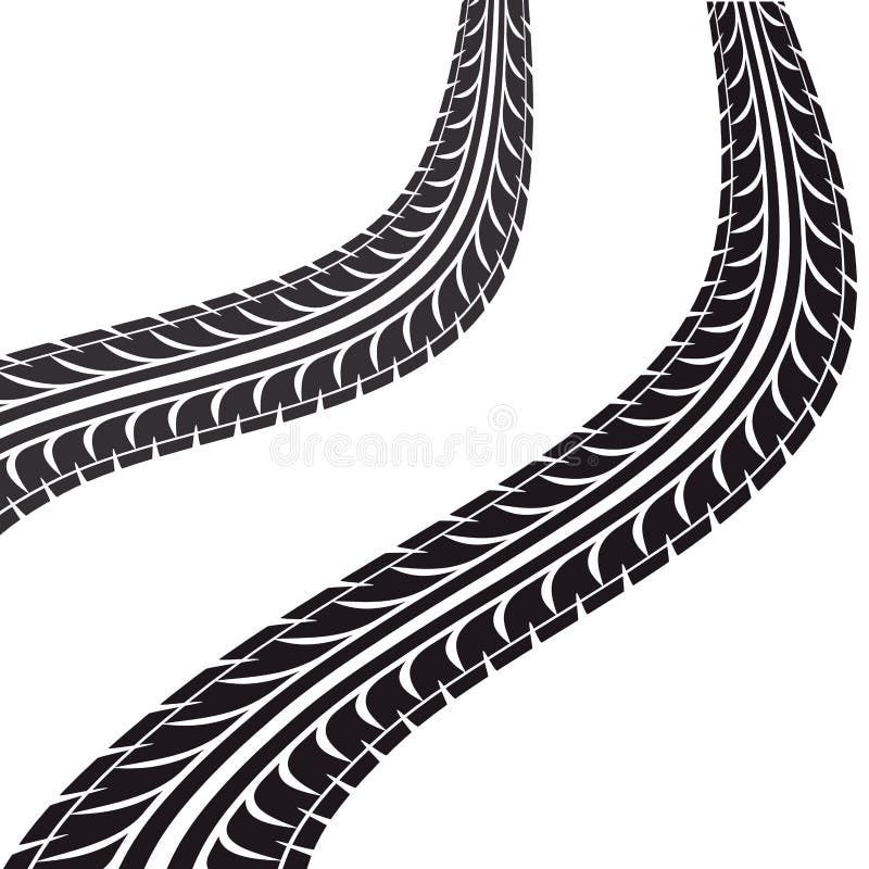 Tire tracks isolated icon stock illustration. Illustration of nature ...