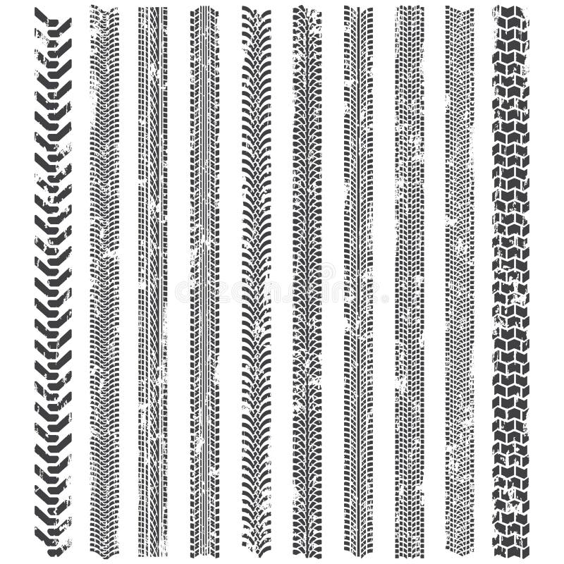 Tire tracks stock vector. Illustration of bike, tread - 1934092