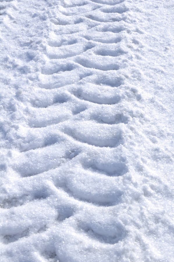 Car Tire And Tracks In Snow Stock Image - Image of careful, fresh: 8867661