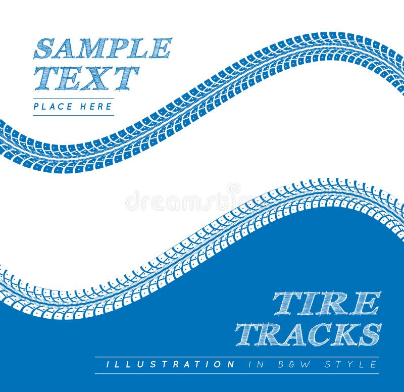 Background Blue Tire Tracks Stock Illustrations – 204 Background Blue ...