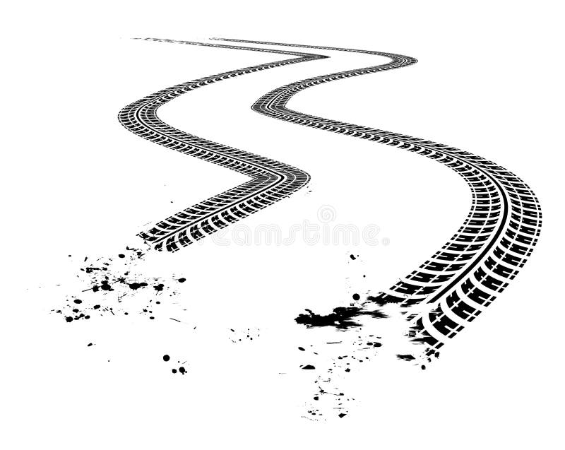 Tractor Tracks Vector