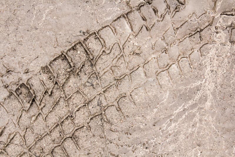 Tire Tracks on a Wet Muddy Road Stock Photo - Image of truck, track ...