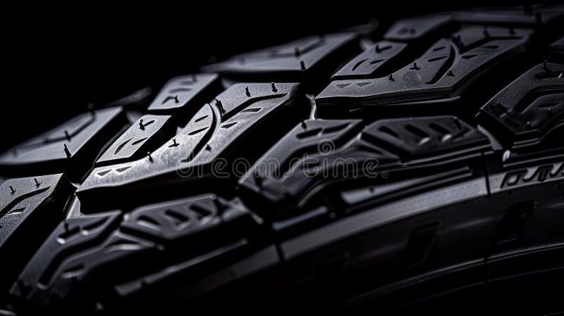 Tire Tread: a Close-Up Perspective Stock Illustration - Illustration of ...