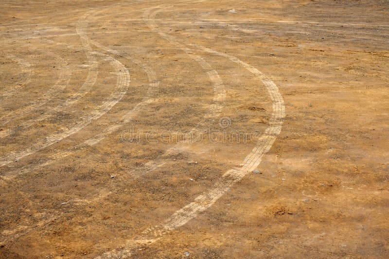 Tire Tread Marks on the Ground As a Backdrop. Stock Photo - Image of ...