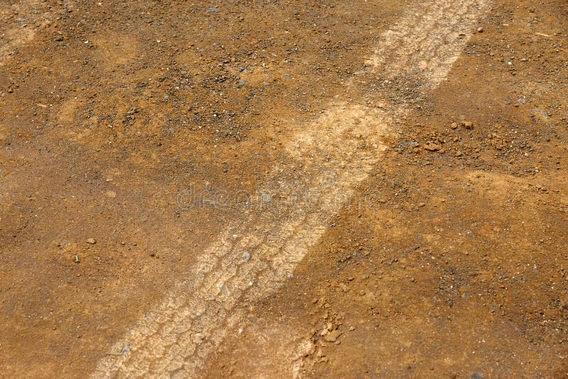 Tire Tread Marks on the Ground As a Backdrop. Stock Image - Image of ...