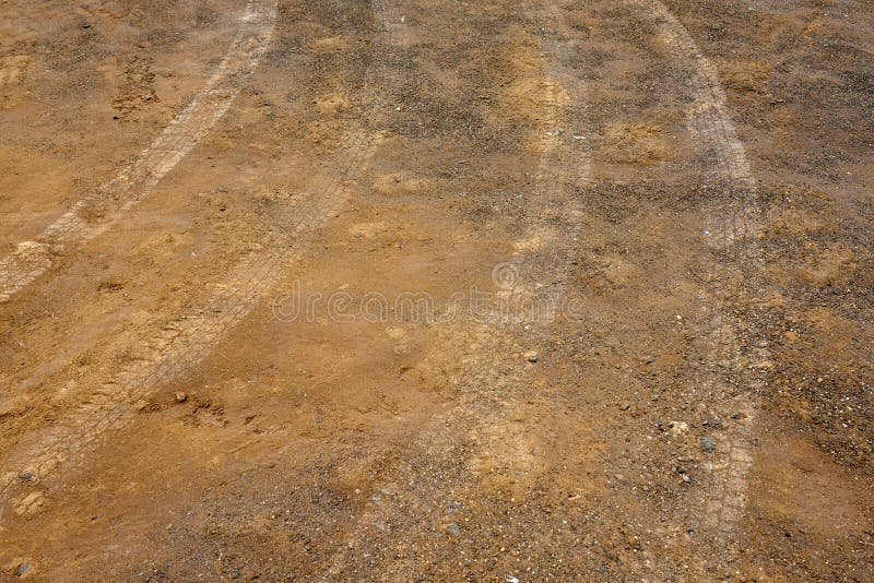 Tire Tread Marks on the Ground As a Backdrop. Stock Photo - Image of ...