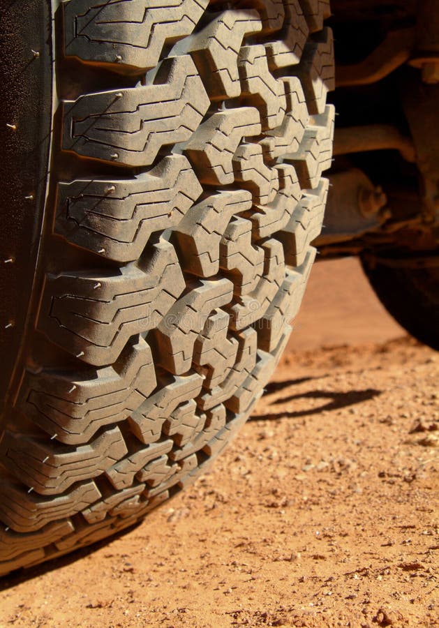 Tire Tread of an Off-road SUV. Stock Photo - Image of road, auto: 5564486