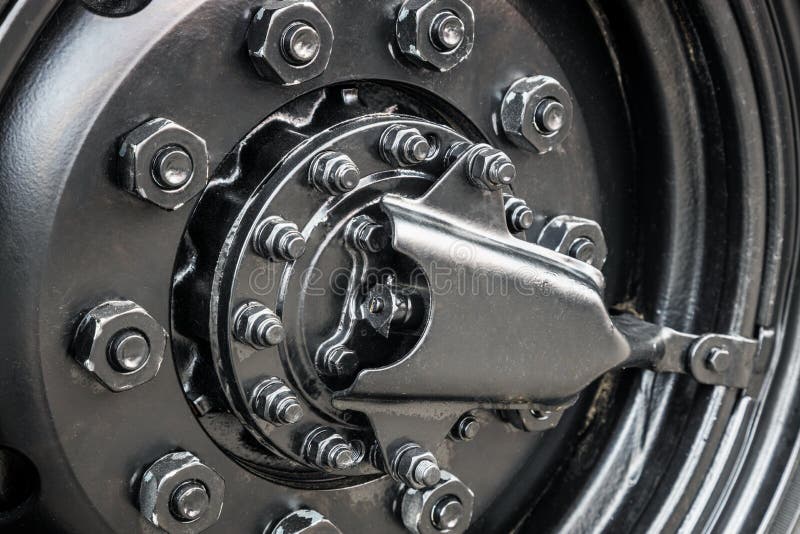 Tire Tread Wheel with Automatic Tire Booster System Stock Photo - Image ...