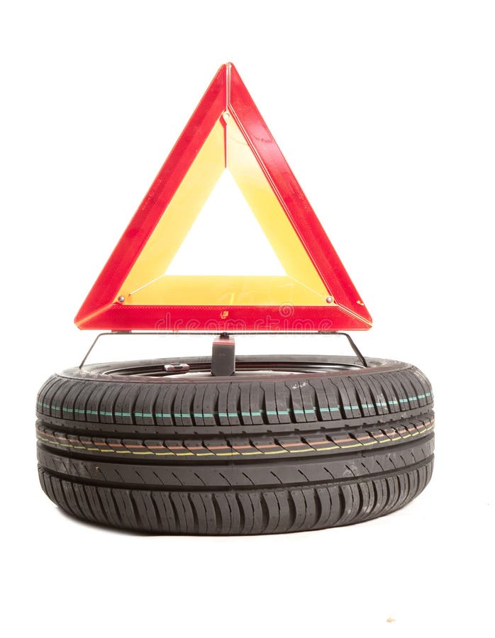 Tire and triangle stock image. Image of transport, triangle - 28416615