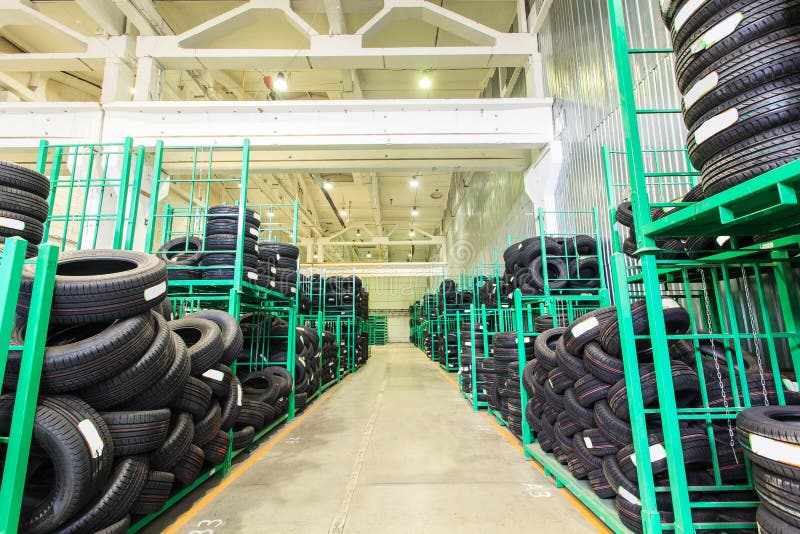 Tire, warehouse stock image. Image of rubber, model, stack - 58852513