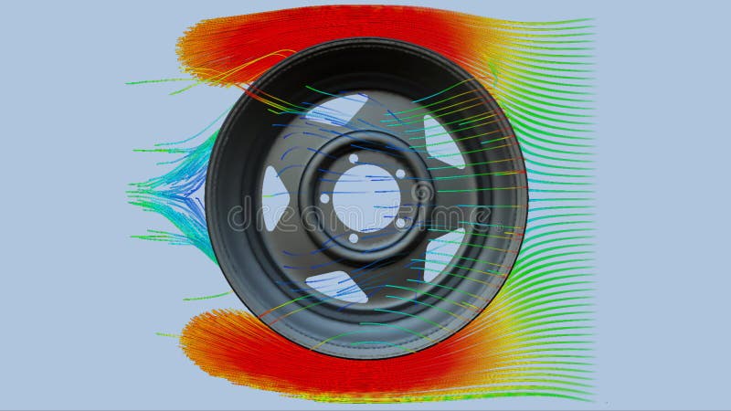 Tire Wheel Airflow Simulation - CFD Simulation Computational Fluid ...