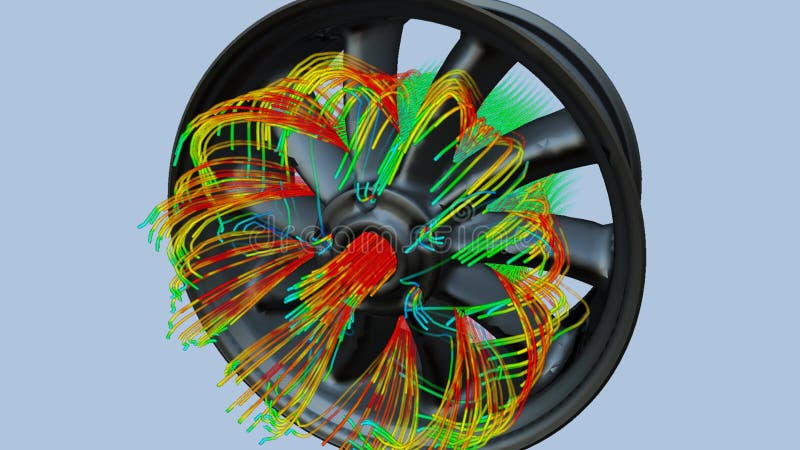 Tire Wheel Airflow Simulation - CFD Simulation Computational Fluid ...