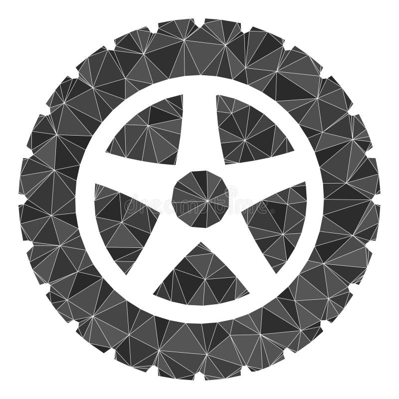 Tire Wheel Triangle Mocaic Icon Stock Vector - Illustration of abstract ...