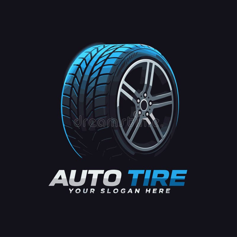 Tire and Wheels Logo, Automotive Logo Design Stock Vector ...