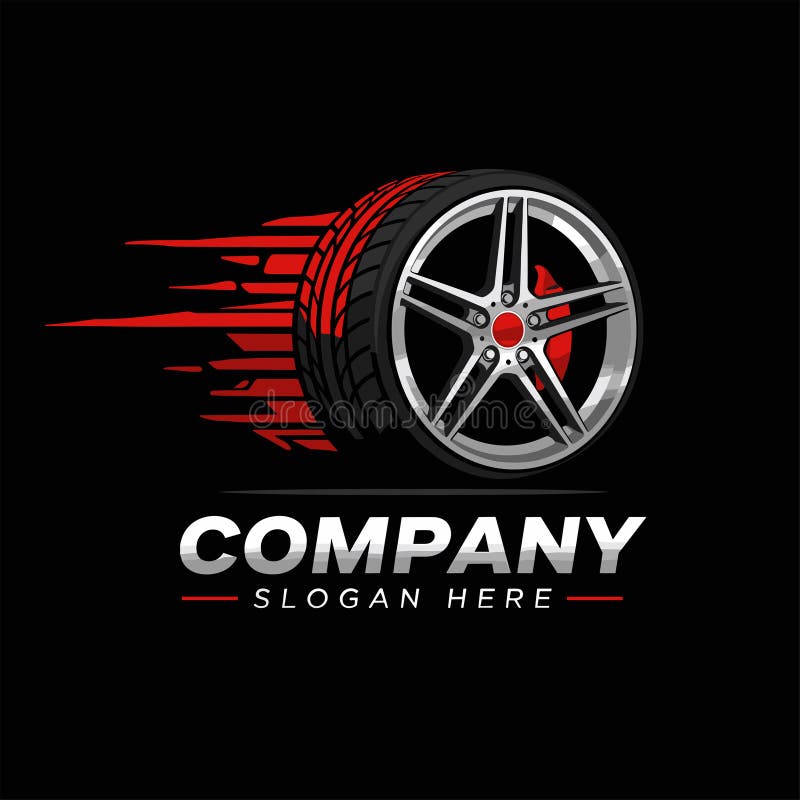 Tire and Wheels Logo, Automotive Logo Design Stock Vector ...