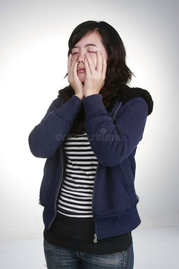 Tired stock image. Image of stressed, stress, asian, tired - 8509825