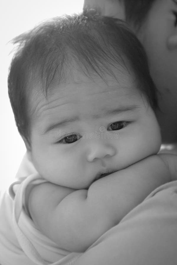 Baby solemn face stock photo. Image of giving, compassion - 22094224