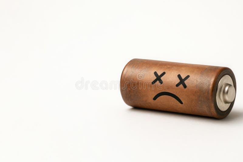Dead Battery Cartoon Character Stock Photos - Free & Royalty-Free Stock ...