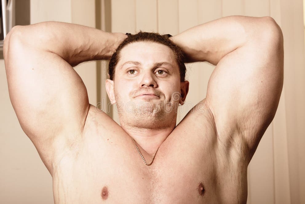 Tired bodybuilder stock image. Image of young, handsome - 7818939