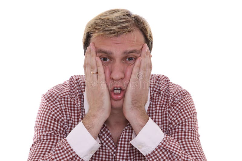 Tired bored man stock photo. Image of stress, idea, thoughtful - 24293230