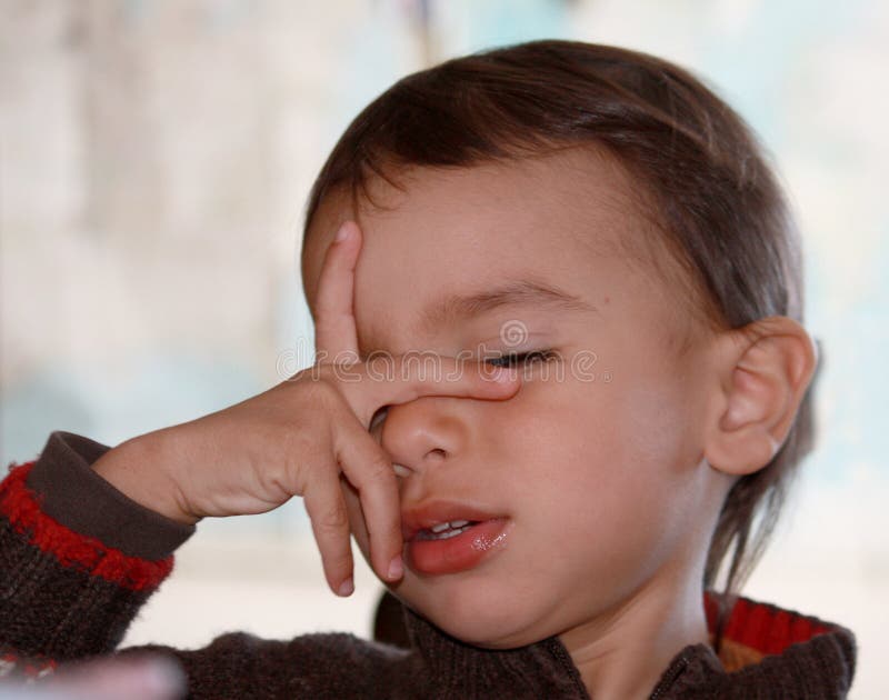 Tired boy stock photo. Image of innocent, emotion, closed - 8734468
