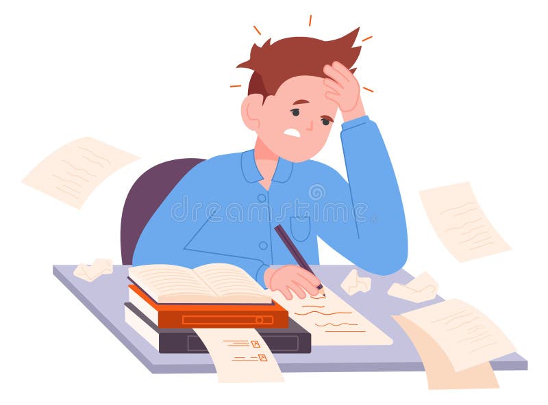 Boy Homework Stock Illustrations – 13,839 Boy Homework Stock ...