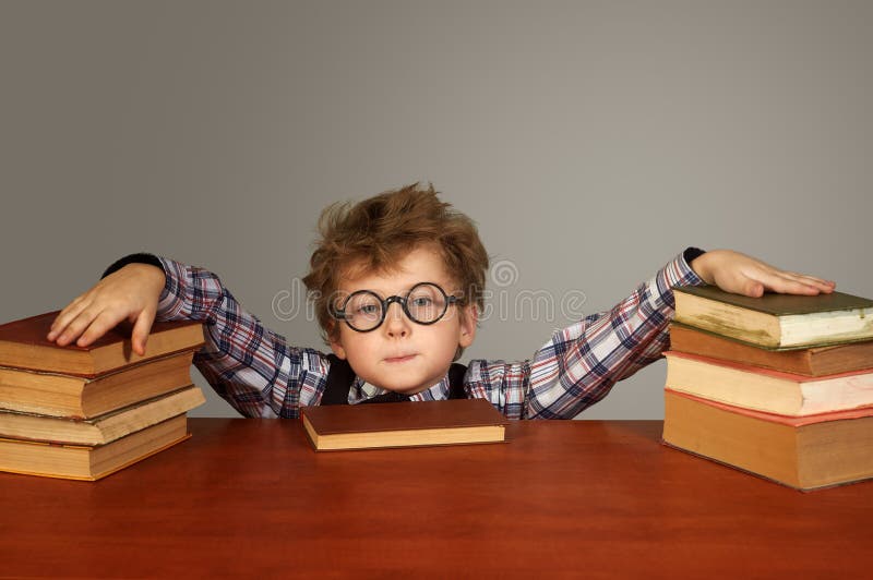 A Tired Boy . Heavy Homework Stock Photo - Image of little, homework ...
